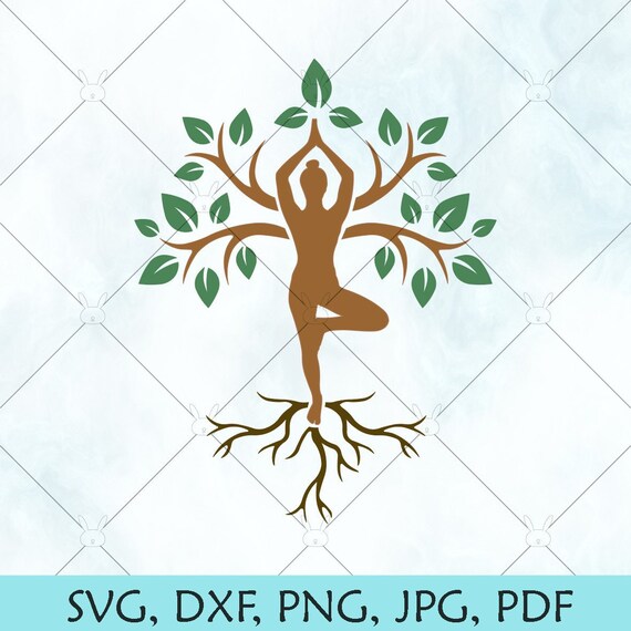 PNG Tree Pose SVG Instant Digital Download Vector Vrikshasana Cut File ...