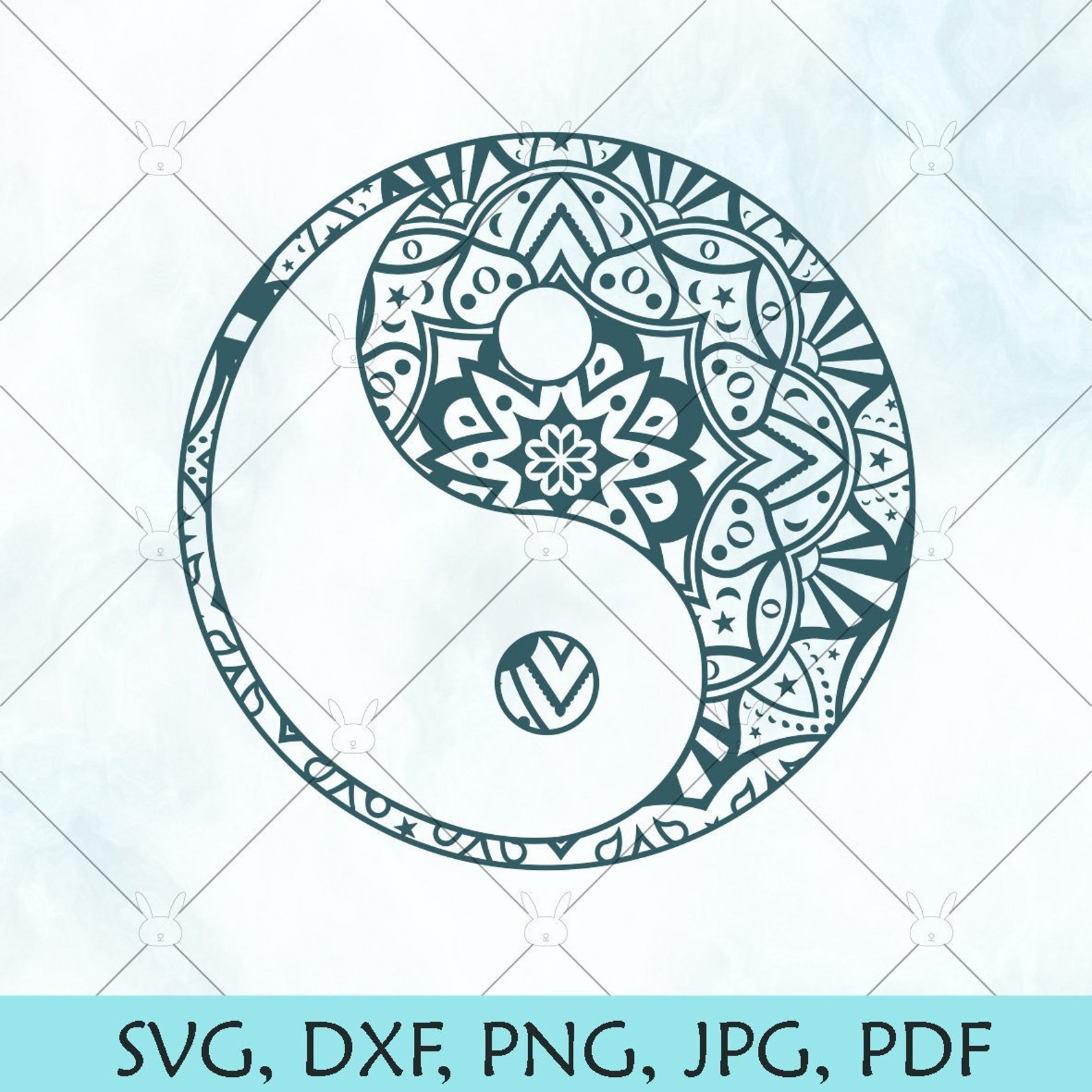 Yin-yang Print SVG / Yin and Yang SVG / Yin Yang Silhouette / | Etsy