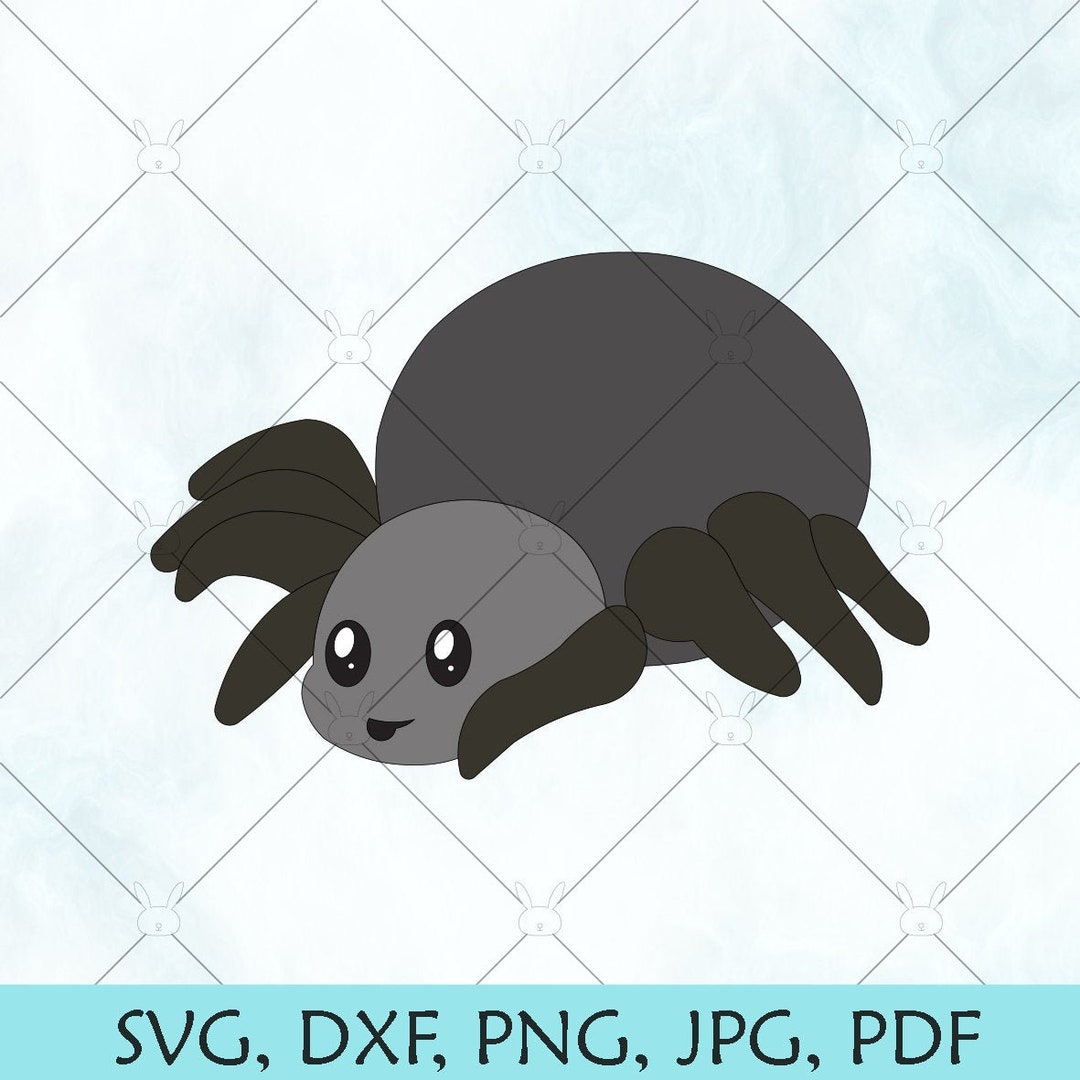 Spider SVG / Cute Spider SVG / Happy Spider / Halloween Png / Cut File ...