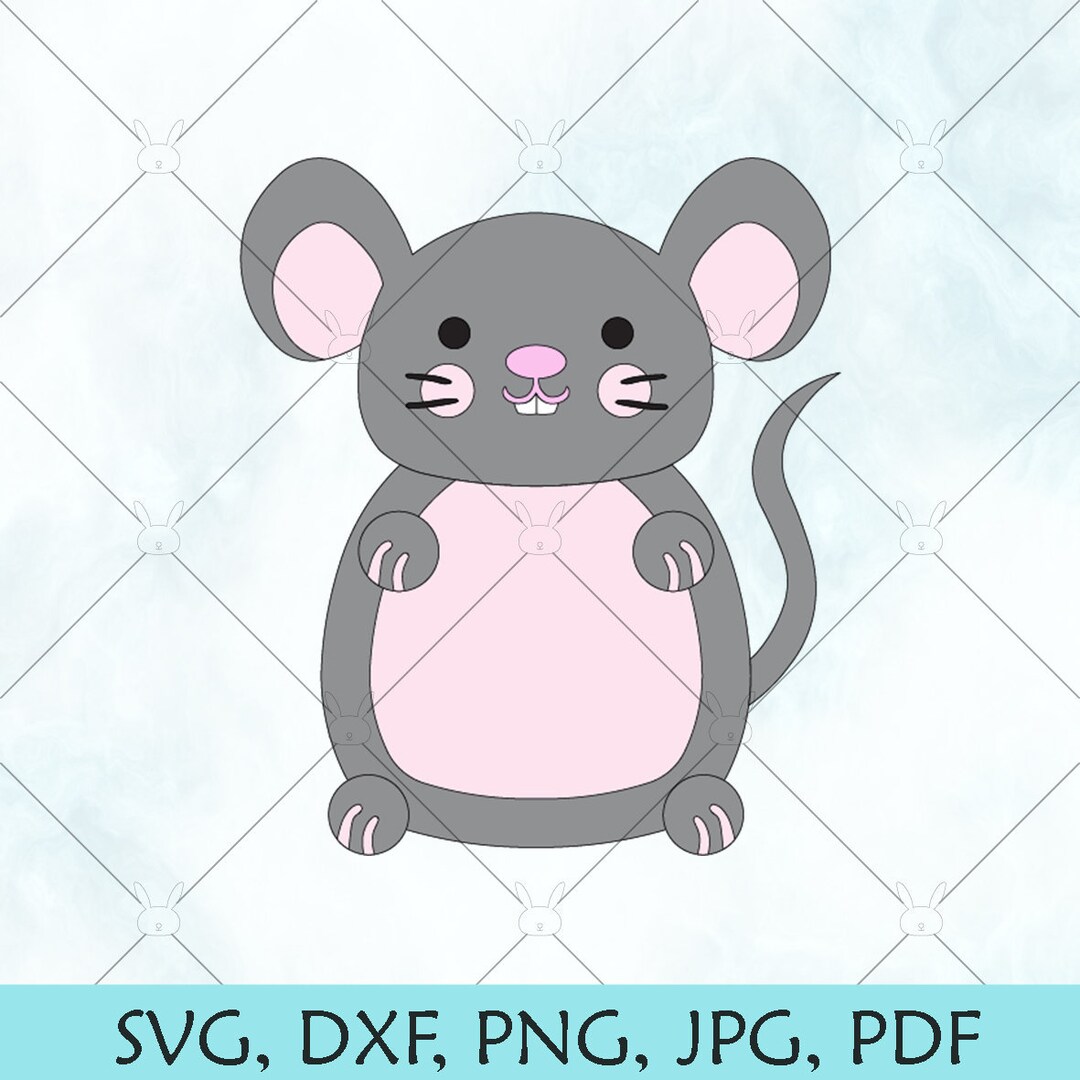 Mouse SVG / Chubby Mouse SVG / Year of the Rat SVG / Mouse Vector / Fat ...