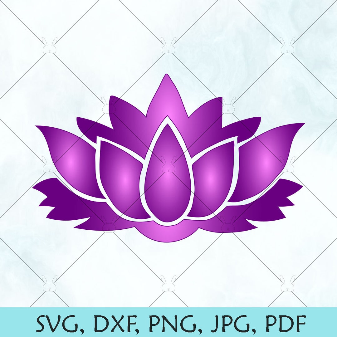 Lotus SVG / Lotus Flower SVG / Yoga SVG / Lotus Silhouette / Namaste ...