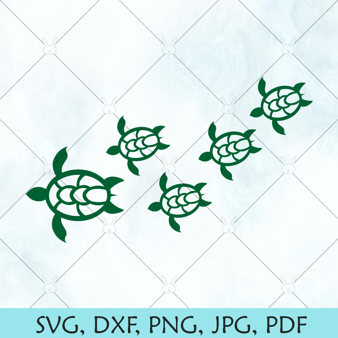 Sea Turtles SVG / Sea Turtle Family SVG / Sea Turtle Design Vector ...