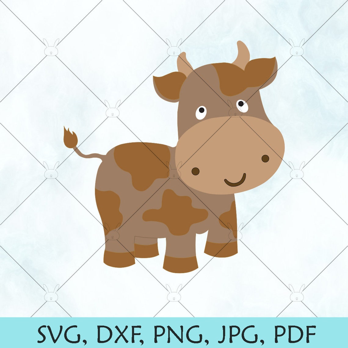 Baby Cow SVG / Cow SVG / Baby Cow Silhouette / Cow Vector / - Etsy