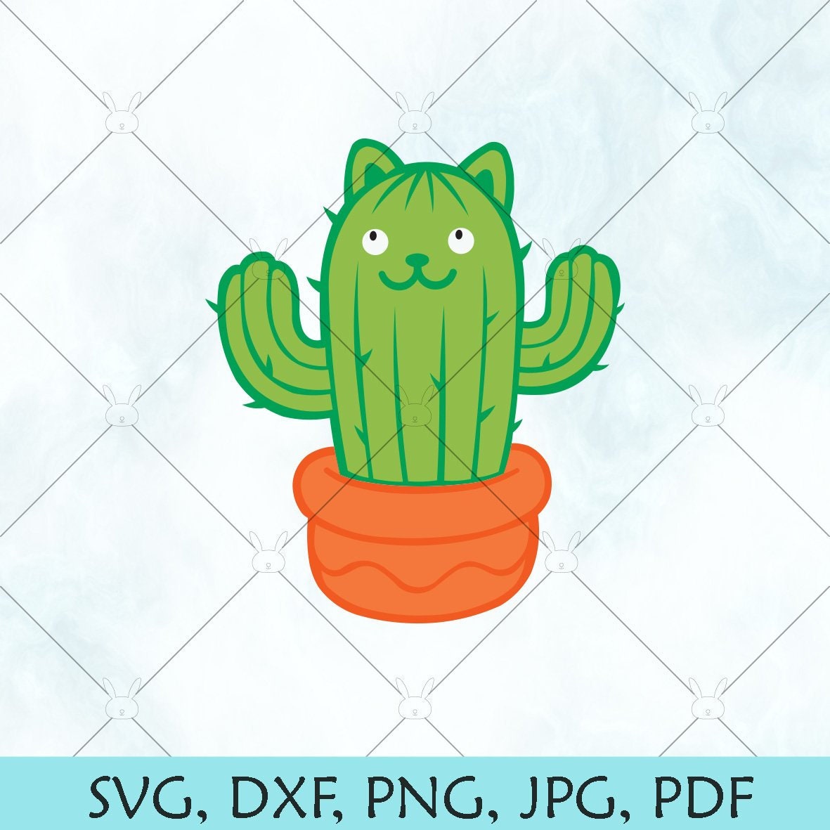 Cactus Cat SVG / Cute Catus Faces SVG / Cacti Vector / Kitty - Etsy México