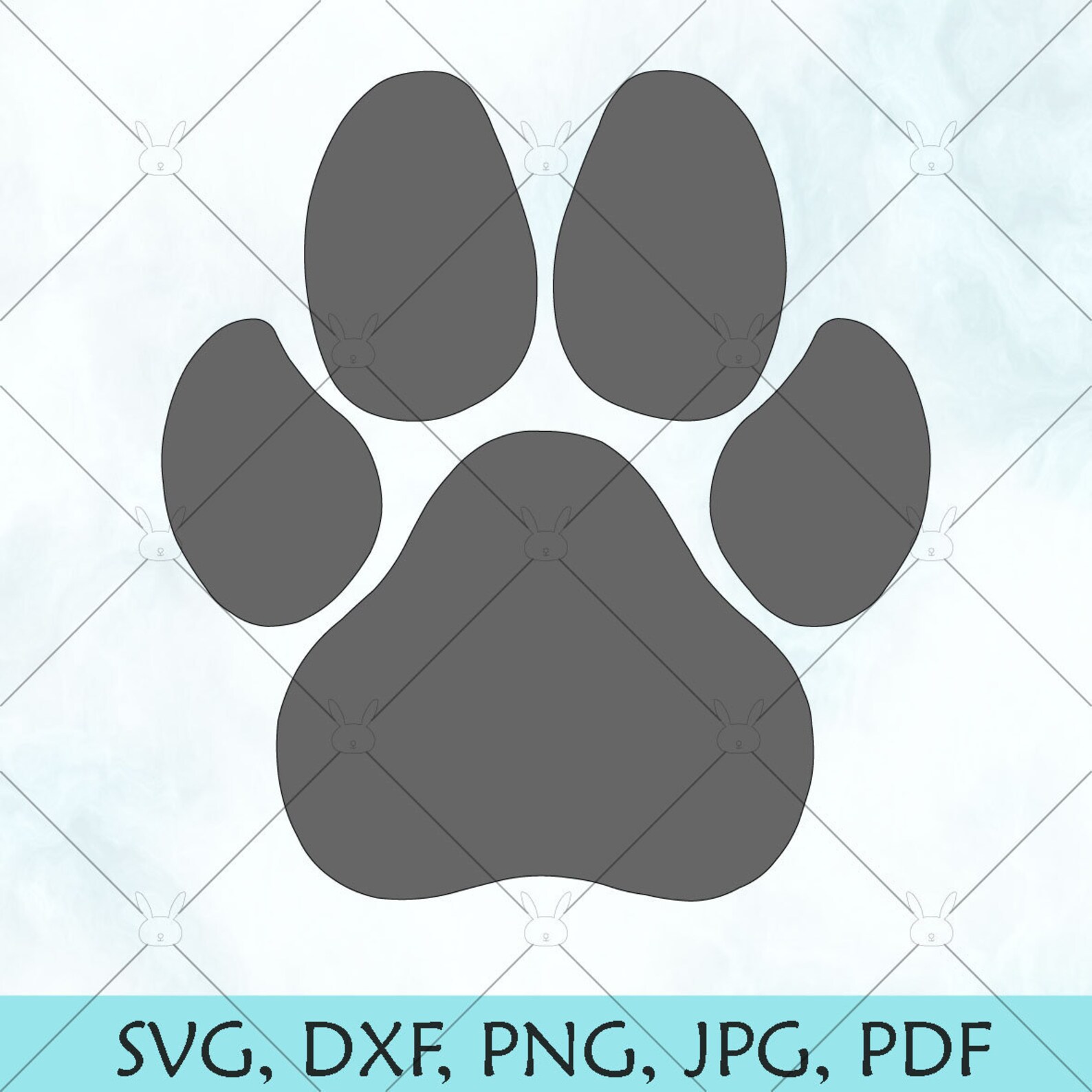 Pfote SVG / Paw Print SVG / Welpen Paw SVG / Paw Print Silhouette / Paw ...