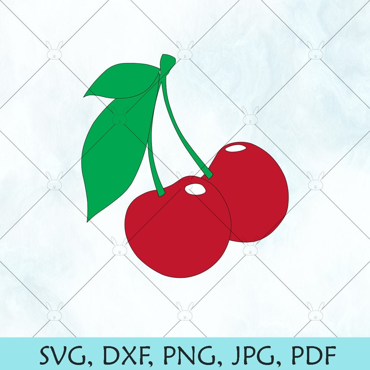 Cherries SVG Cherry Cut Files For Silhouette Cherry Outline Svg Cherry ...