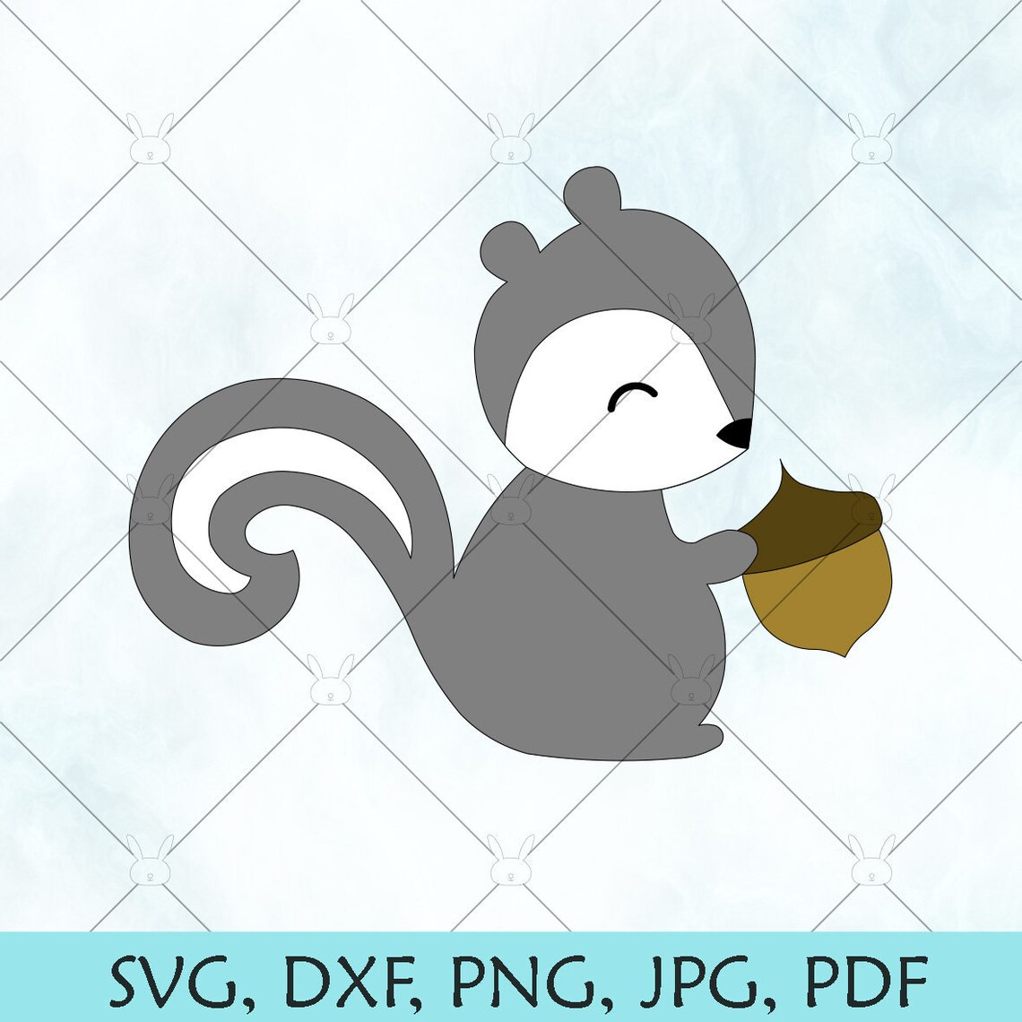 Squirrel SVG / Squirrel and Acorn SVG / Squirrel Silhouette / | Etsy