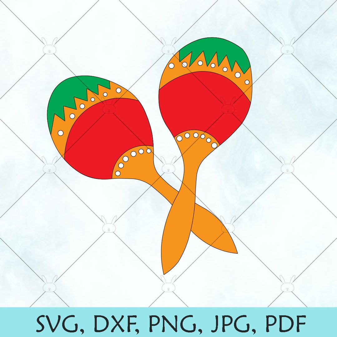 Maracas SVG / Cinco De Mayo SVG / Maraca Shakers SVG / Maracas Vector ...