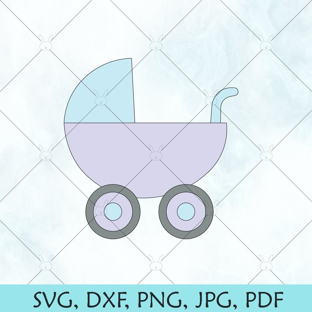 Baby Stroller SVG / Baby Shower SVG / Baby Buggy Silhouette /baby ...