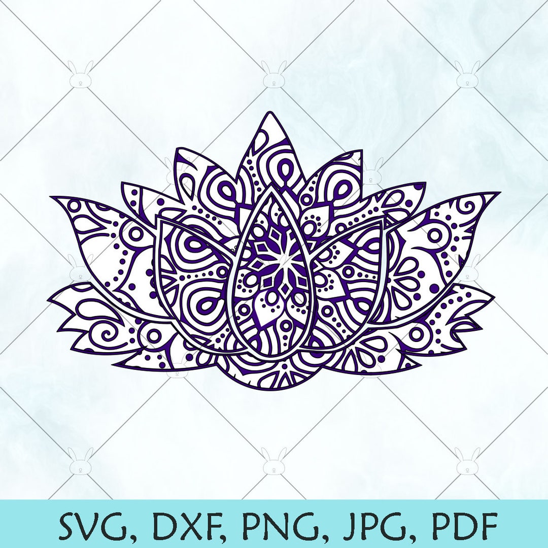 Lotus SVG / Lotus Flower SVG / Yoga SVG / Lotus Silhouette / Namaste ...
