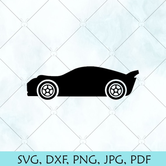 Paper, Party & Kids Papercraft Car SVG File Racing Car Silhouette Car ...