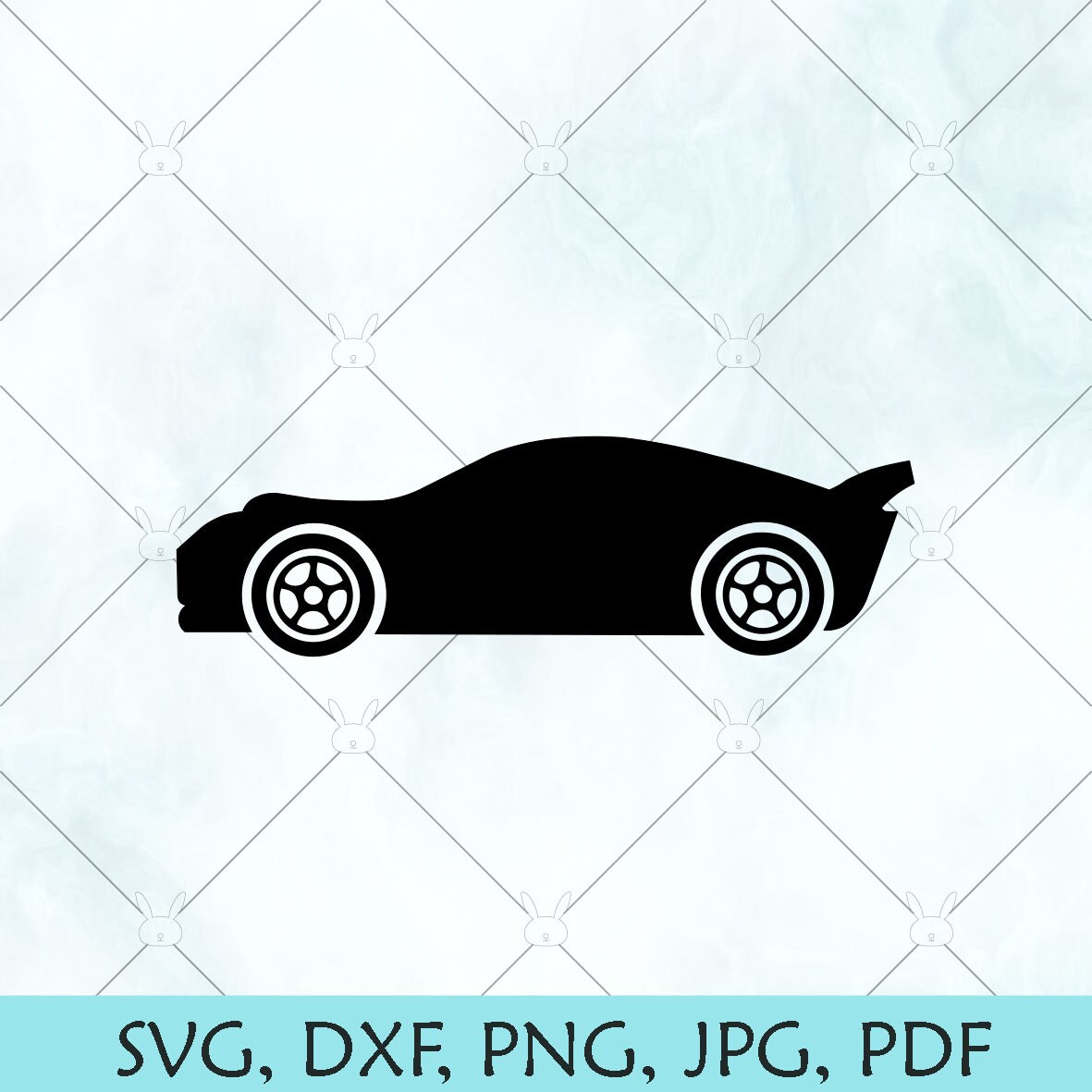 Race Car Silhouette Vector