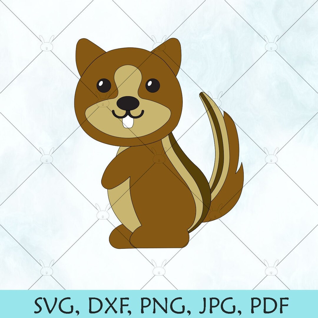 Chipmunk SVG / Baby Chipmunk SVG / Chipmunk Silhouette / Cute Chipmunk ...