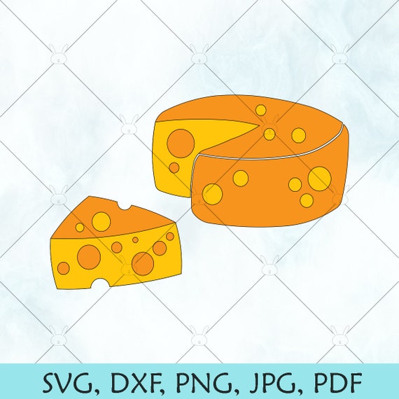 Cheese SVG / Slice of Cheese SVG / Cheese With Holes / Orange | Etsy