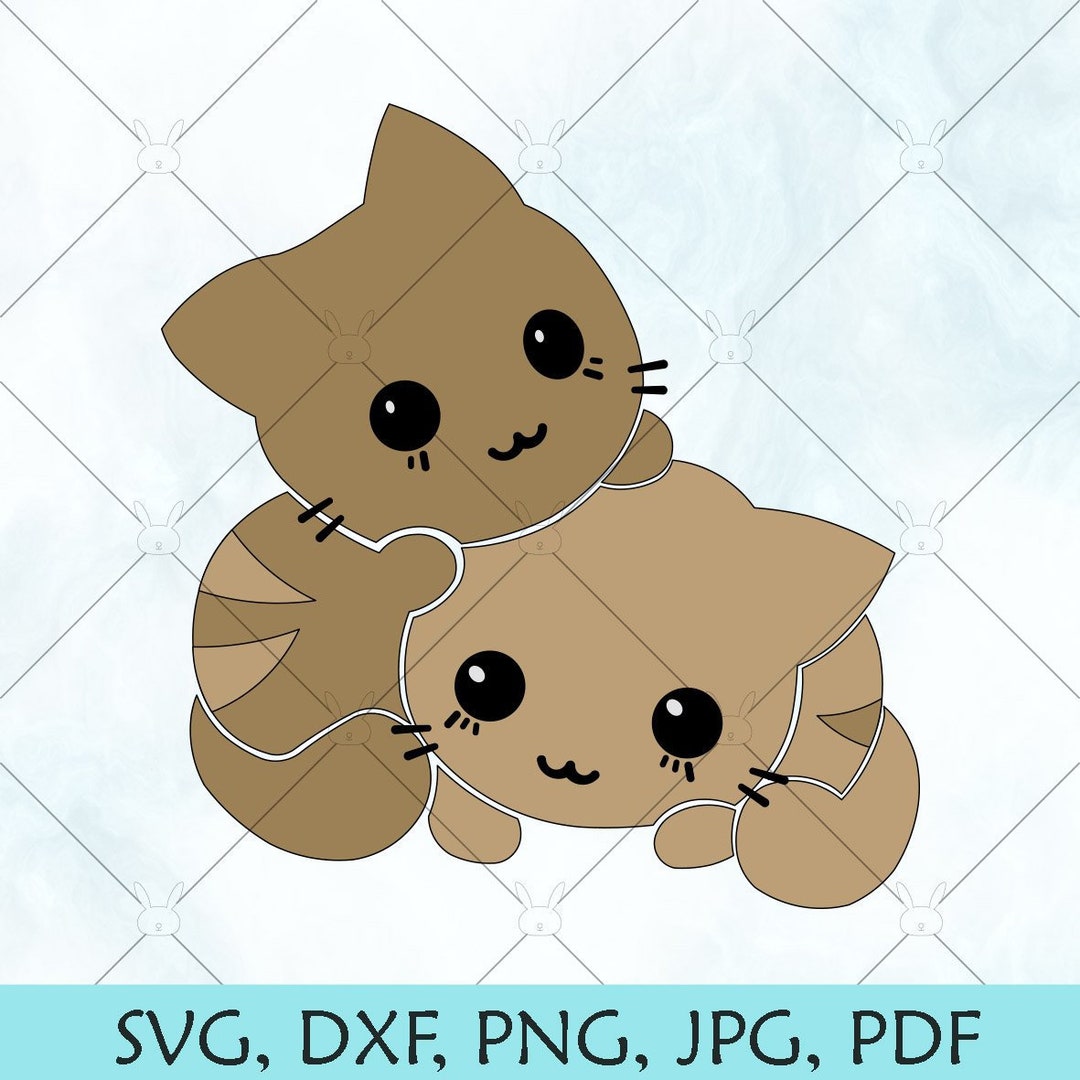 Kittens SVG / Kitty Cats SVG / / Playing Cats Vector / Cute Kitten ...