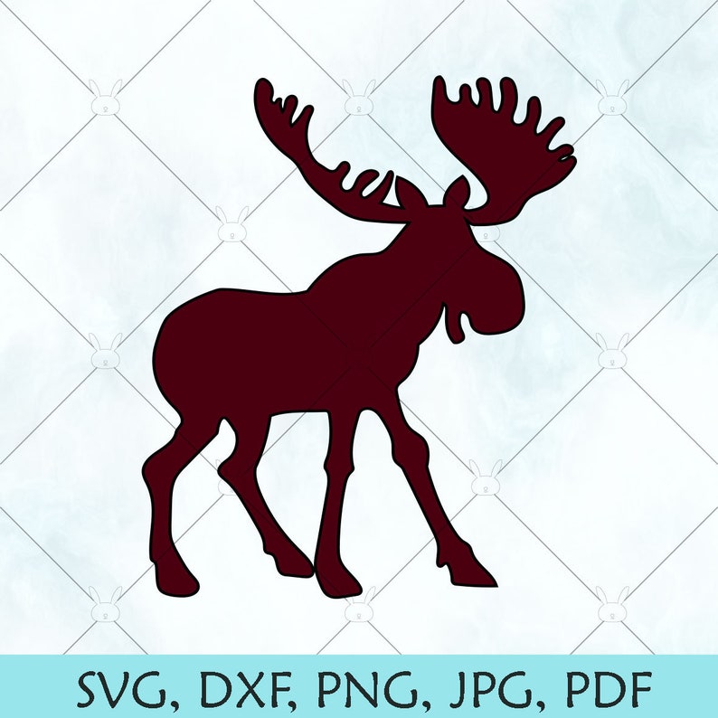 Moose SVG / Moose Outline SVG / Moose Silhouette / Moose Vector / Cut ...