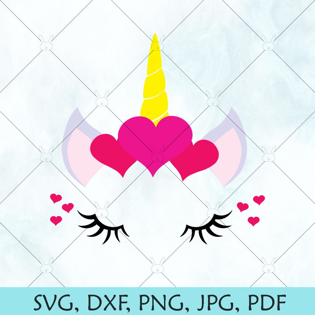 Valentine Unicorn SVG / Valentines Day SVG / Heart Crown Vector ...