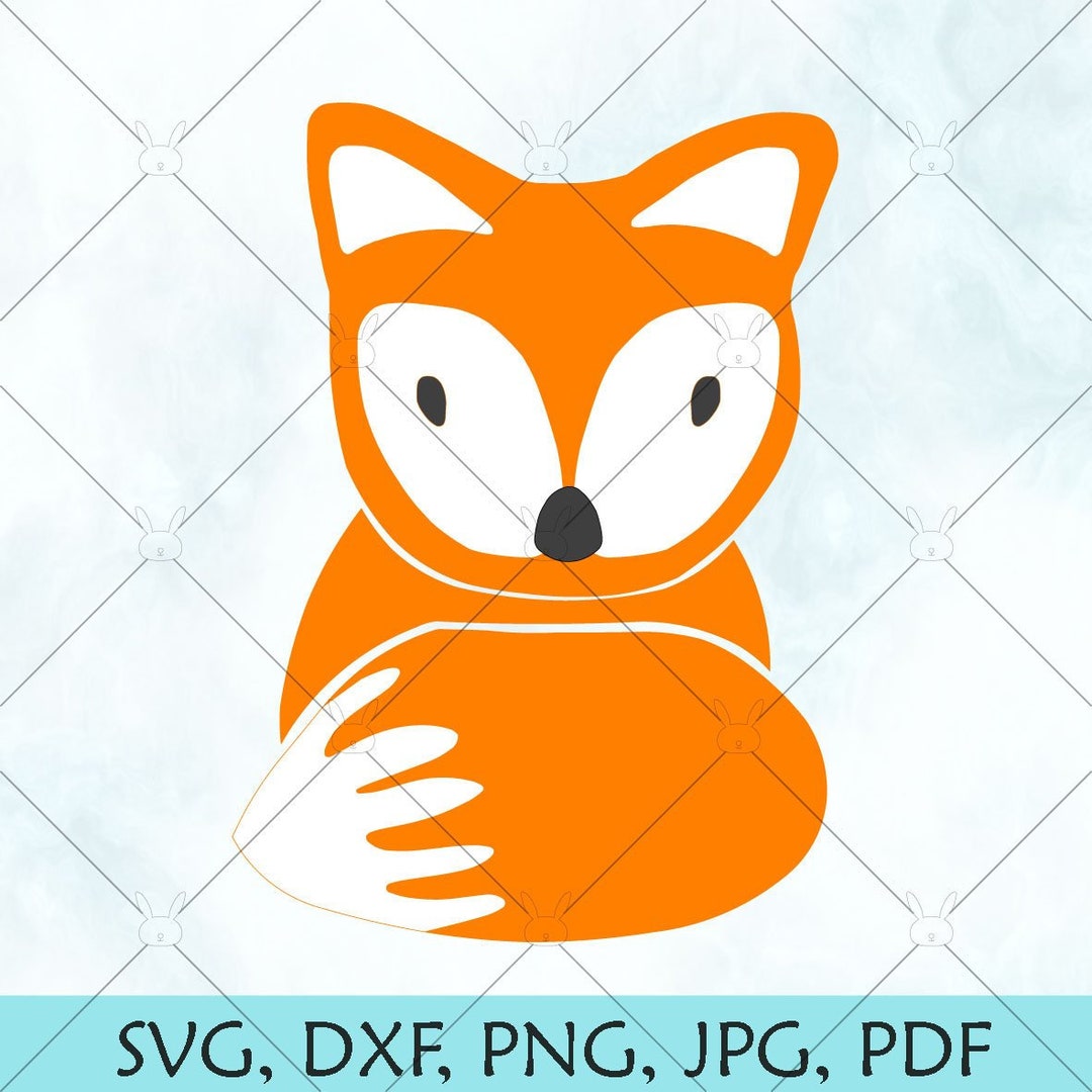 Fox SVG / Cute Fox SVG / Baby Shower Fox Cut File / Fox Vector / Svg ...