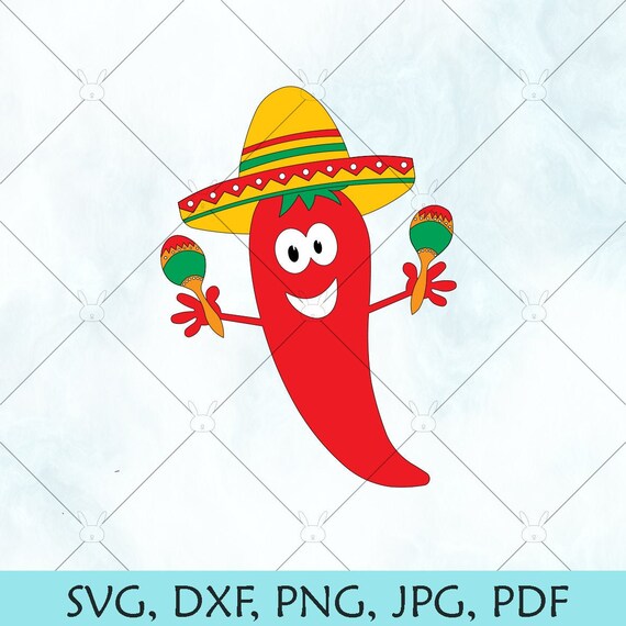 Chili Pepper SVG / Red Pepper SVG / Happy Hot Pepper / Smiling | Etsy ...