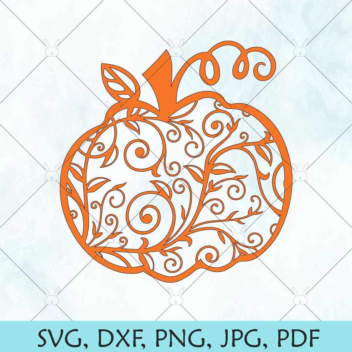 Pumpkin SVG / Fall Pumpkin SVG / Autumn Pumpkin Outline SVG / Vector ...