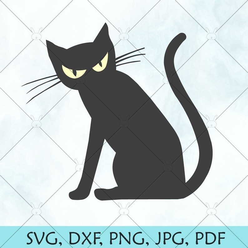 Scary Cat SVG / Halloween SVG / Black Cat Vector / Halloween - Etsy
