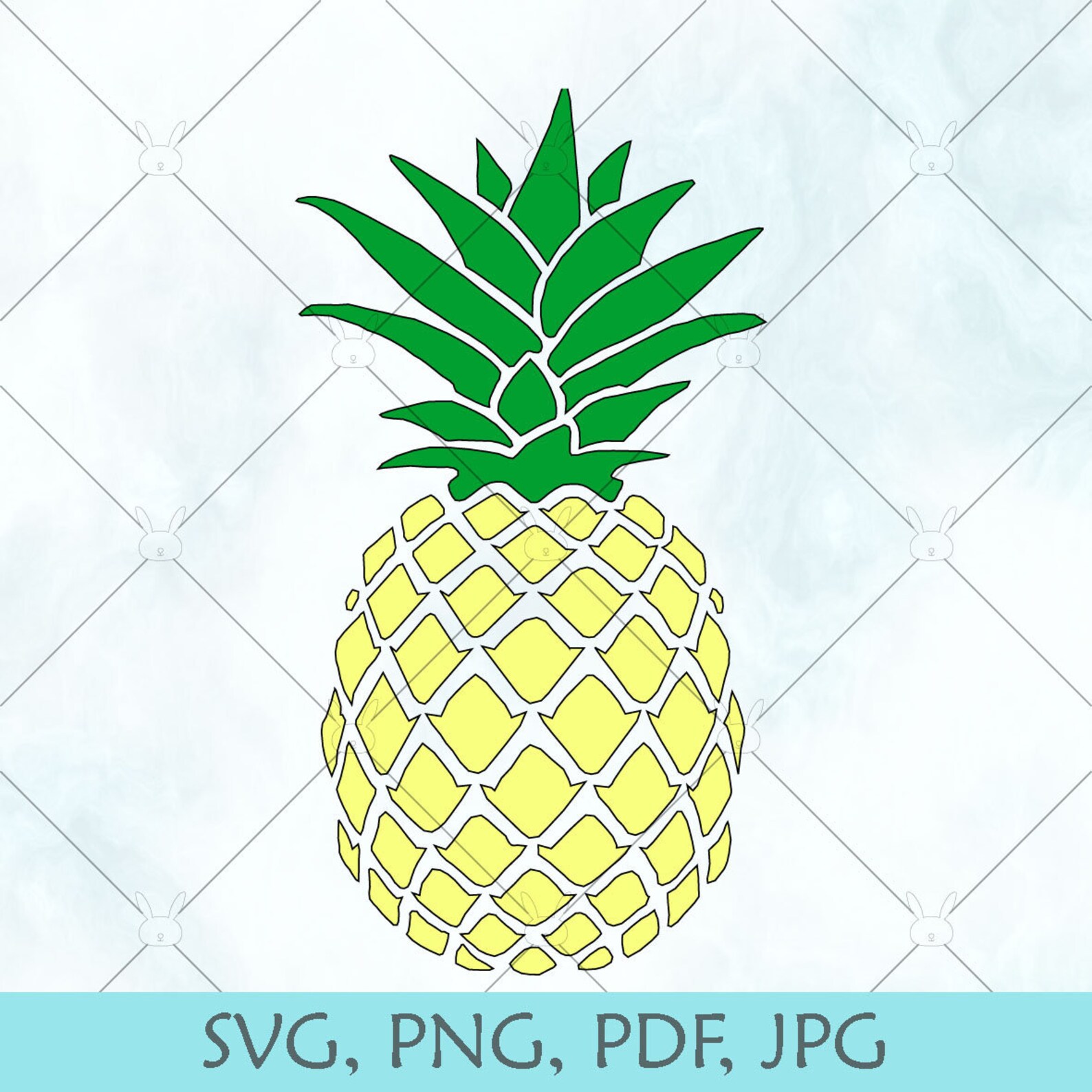 Piña Svg Piña Silueta Piña Cricut Piña Vector Piña Etsy México