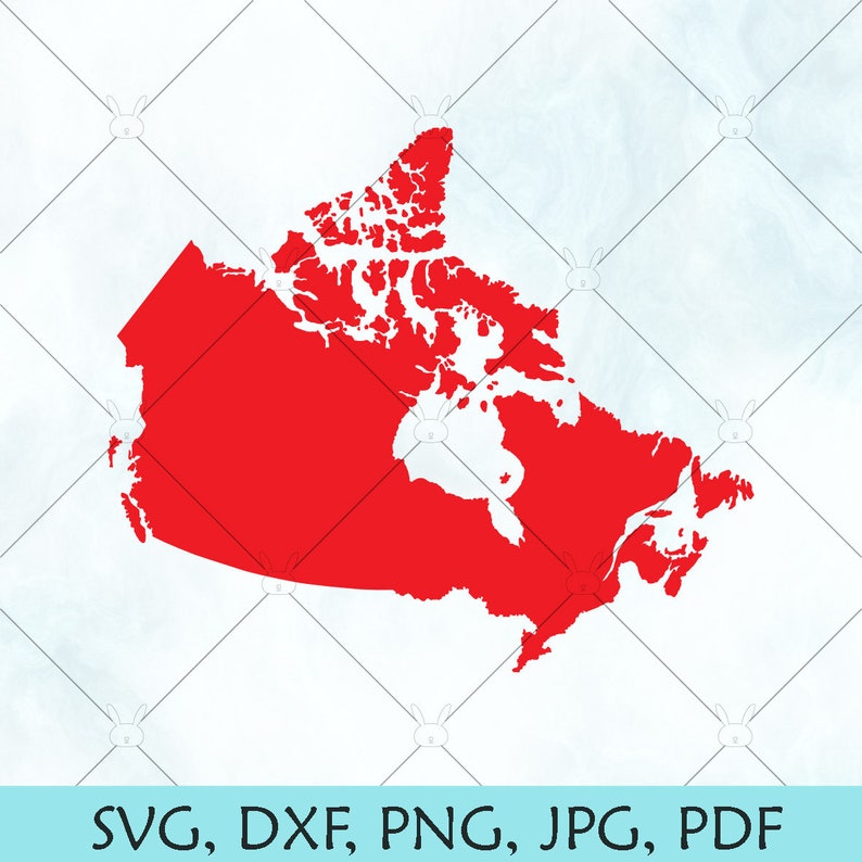 Canada Flag Map SVG / Canada SVG / Canadian Map Vector / Oh - Etsy