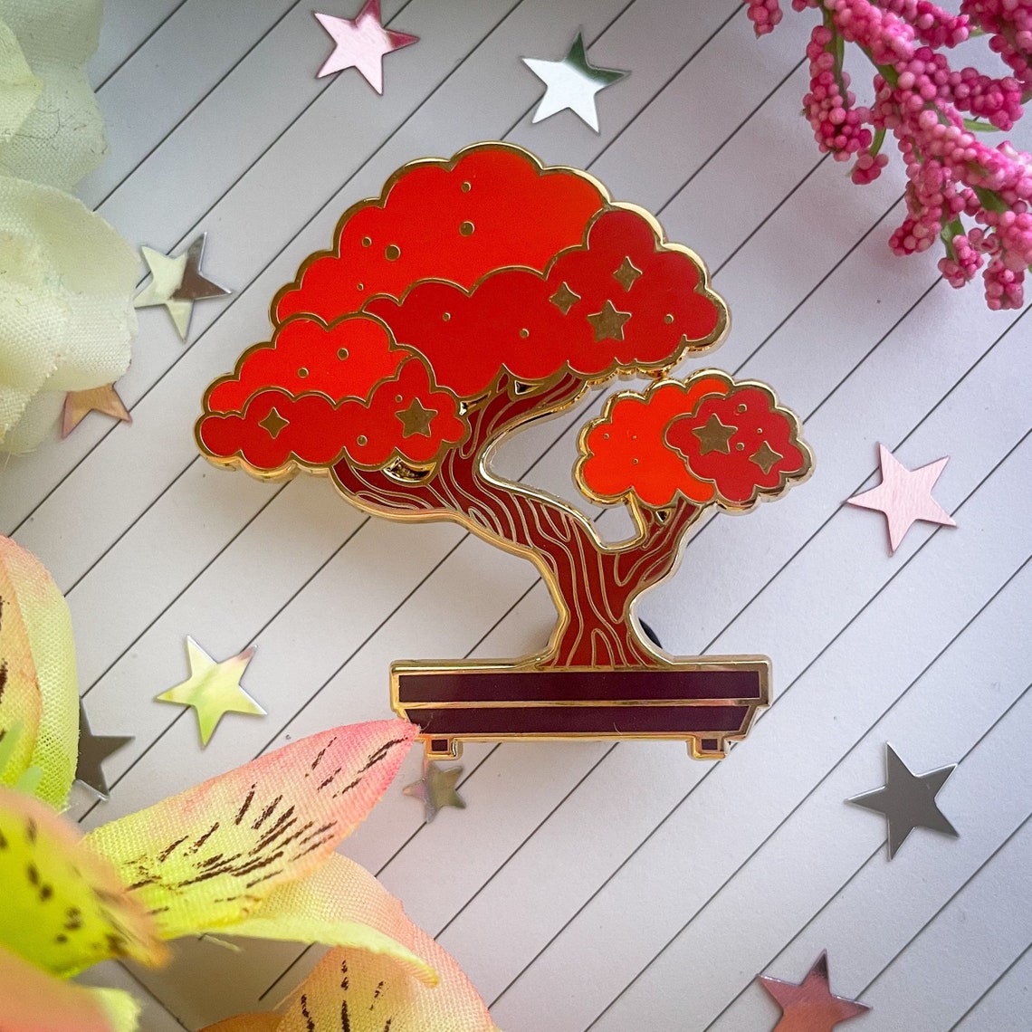 Bonsai Trees Hard Enamel Pin Lapel Pin Ita Bag Flair | Etsy