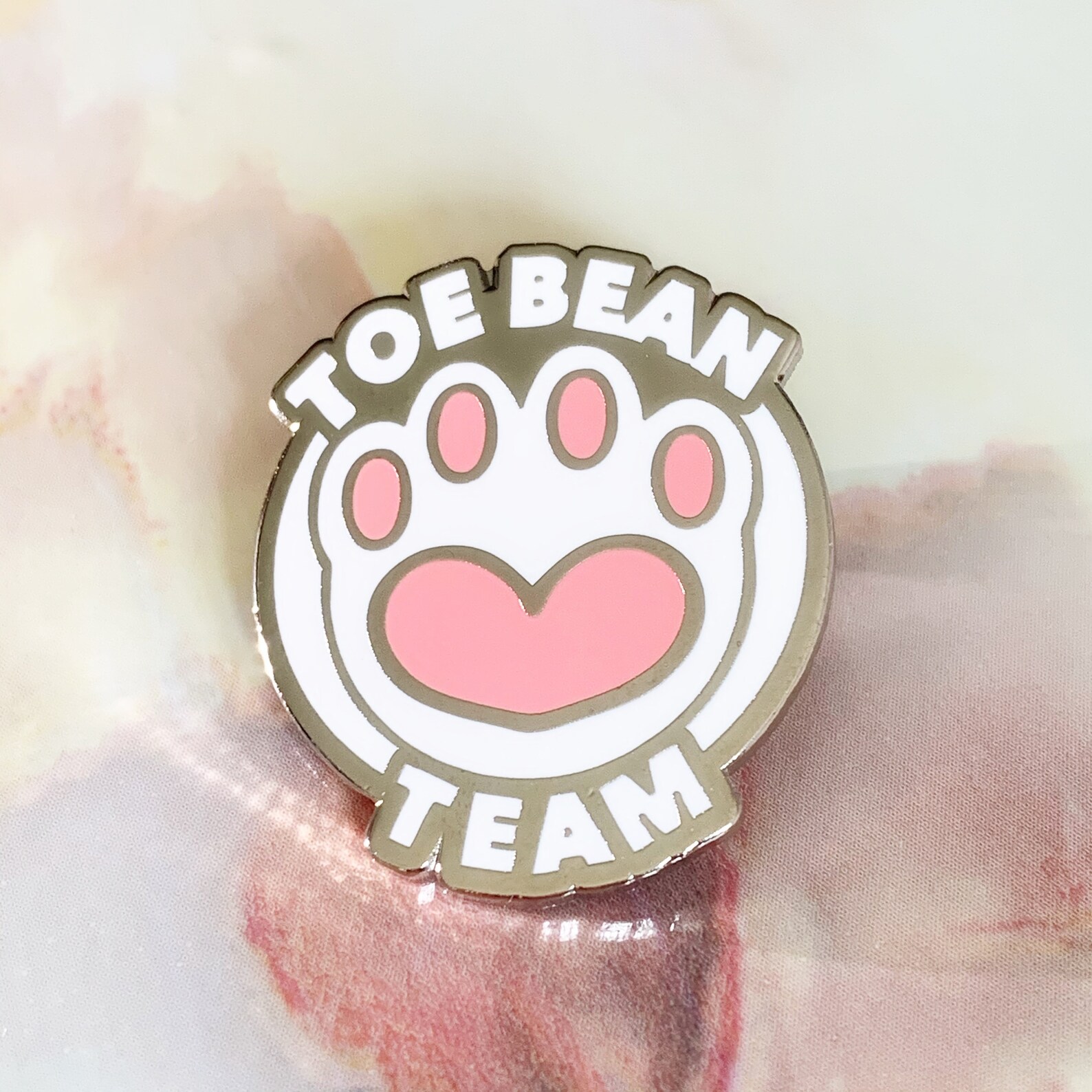 Toe Bean Team Hard Enamel Pin Lapel Pin Black Cat White | Etsy