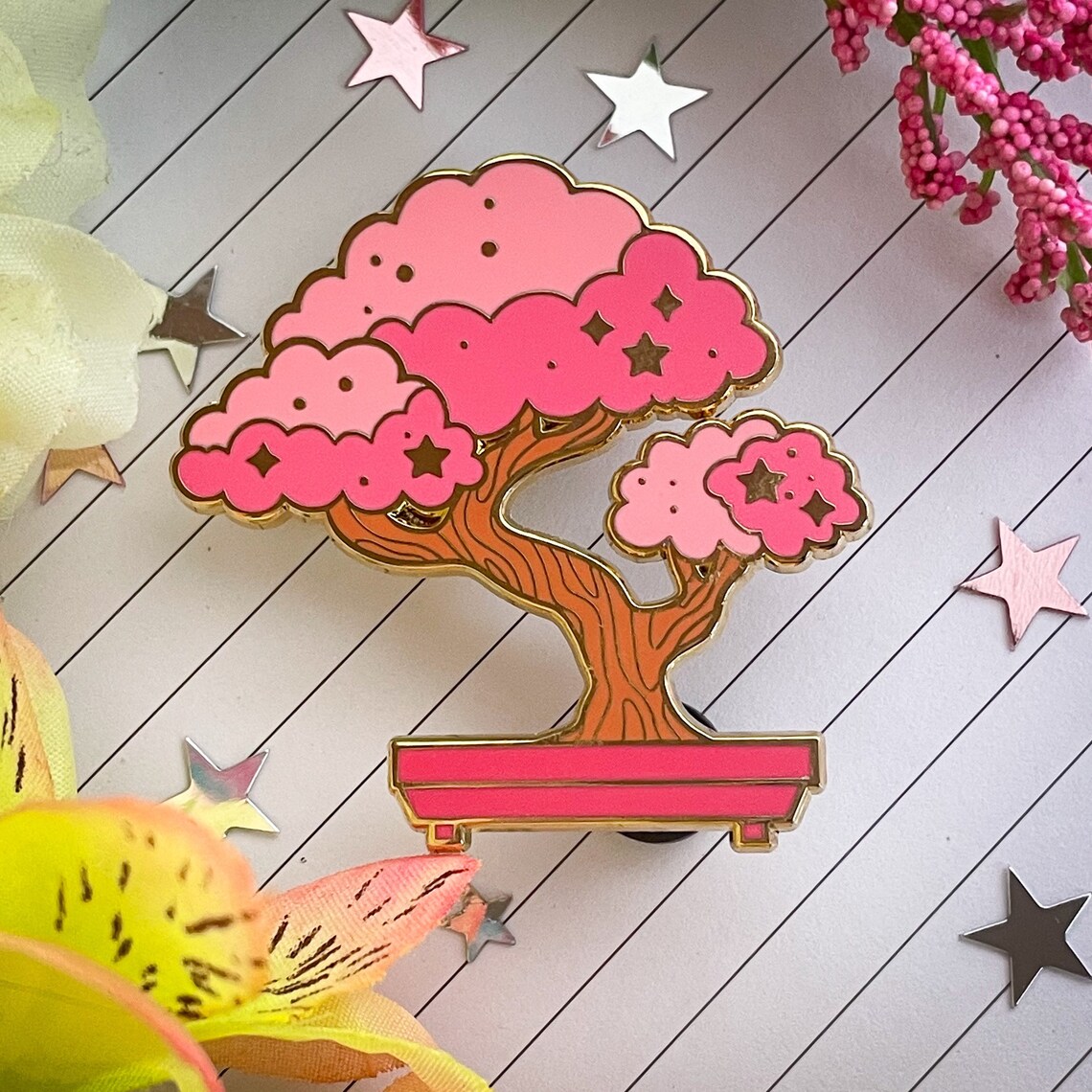 Bonsai Trees Hard Enamel Pin Lapel Pin Ita Bag Flair | Etsy