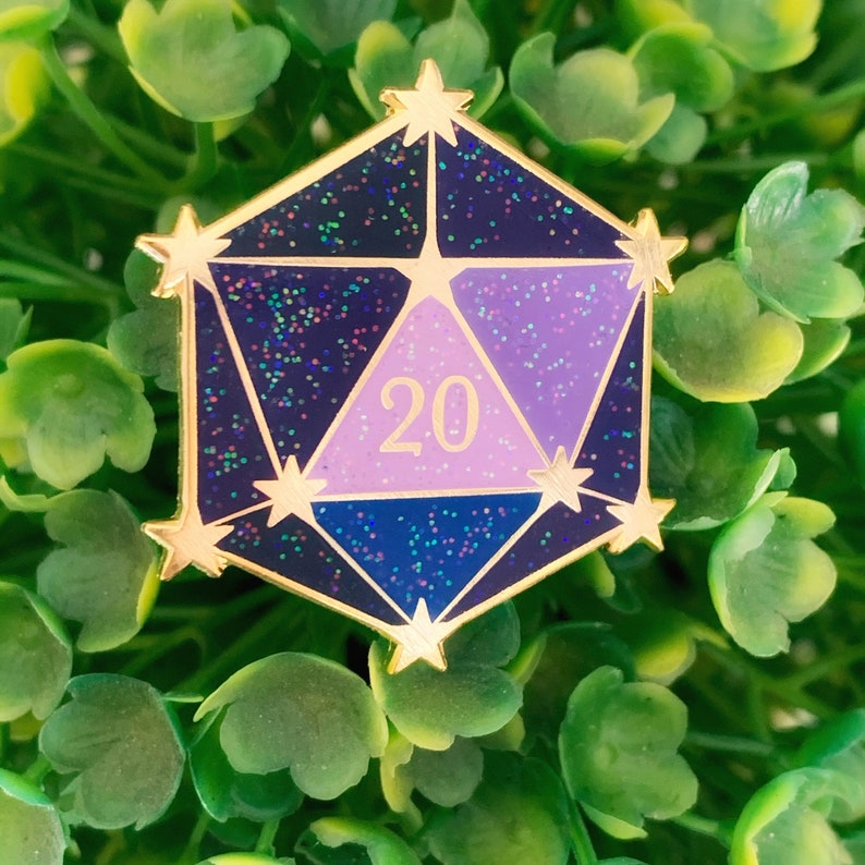 Galaxy D20 Enamel Pin Lapel Pin Dnd RPG TTRPG - Etsy