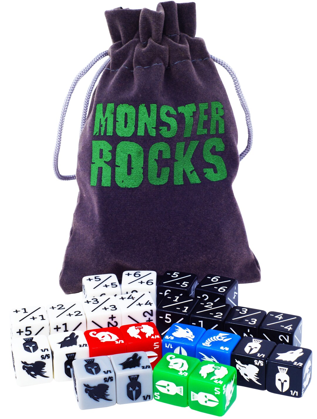 Monster Rocks: 24 Token and Counter Dice for Magic the Gathering - Etsy