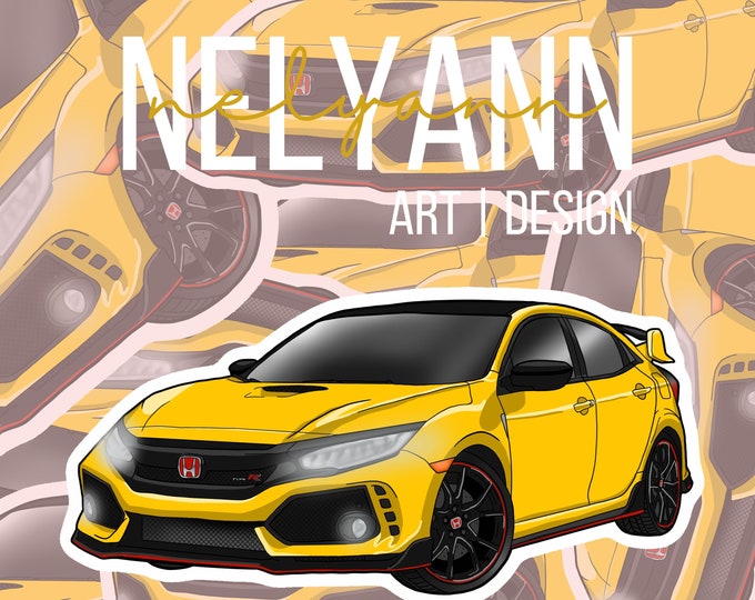 Honda Civic SI Type R Sticker - Etsy