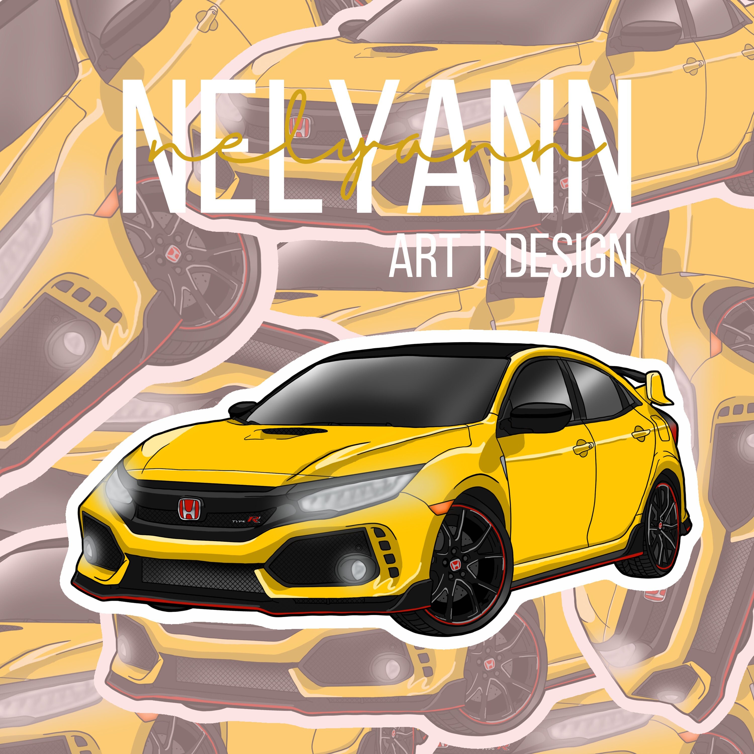 Honda Civic SI Type R Sticker - Etsy