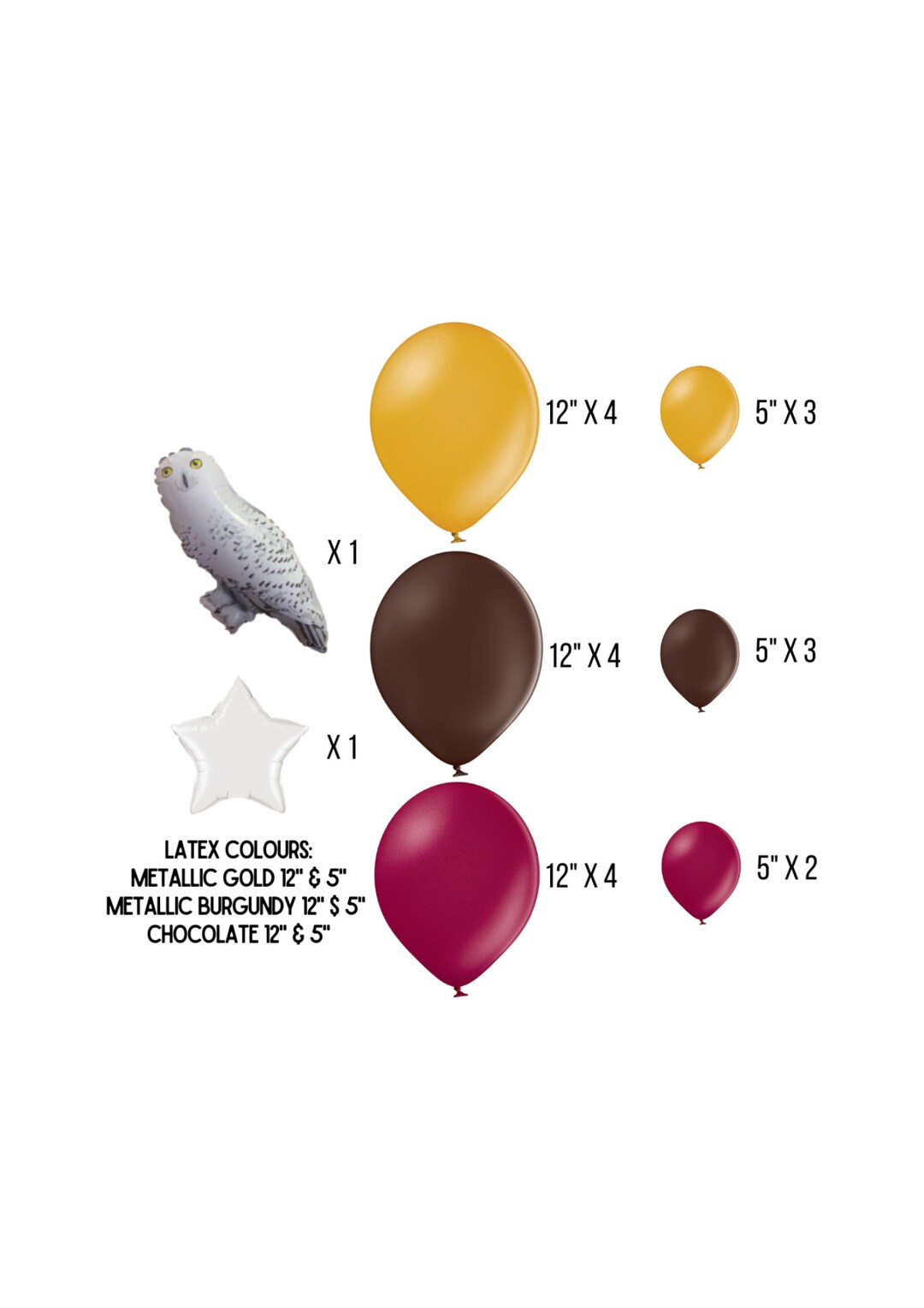 DIY Harry Potter Owl Theme Balloon Number Column - Etsy