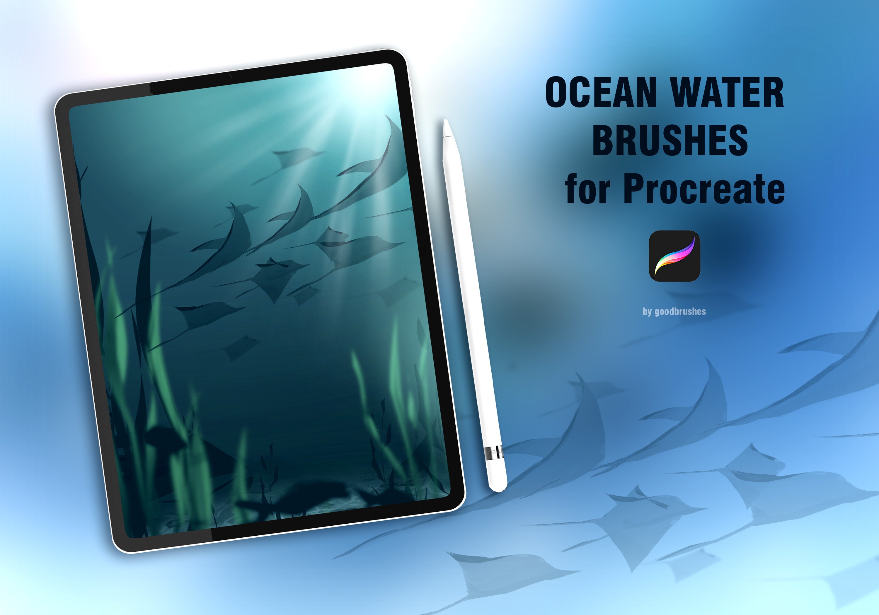 Procreate Brushes Sea, Underwater Procreate, Nature Brushes, Procreate ...
