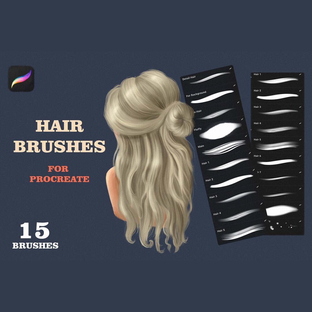 HAIR Procreate Brushes, Procreate Hair Brushes, Fur Brushes, Painting ...