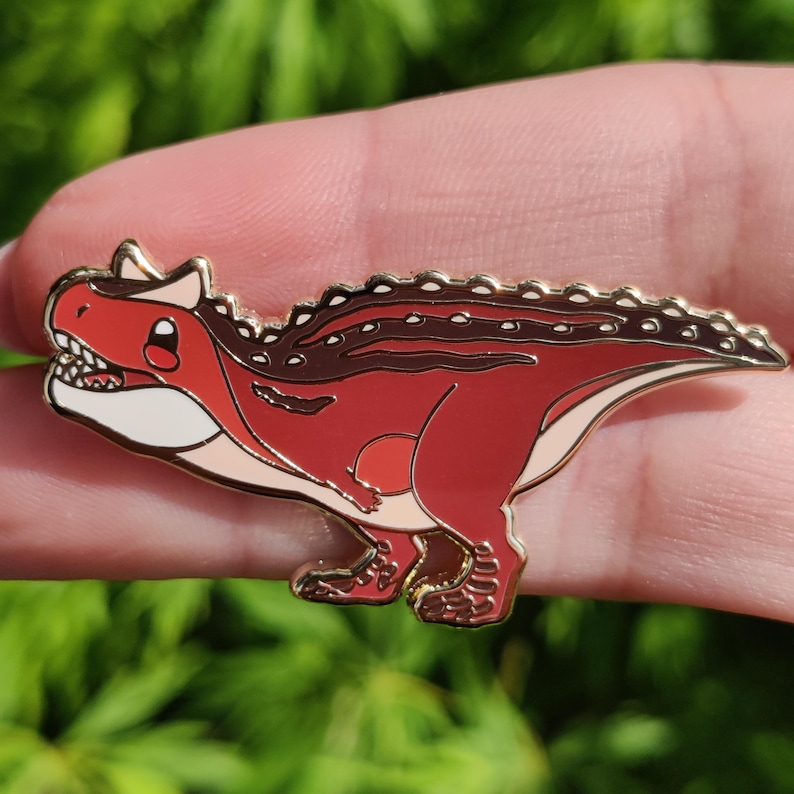 Cute Dinosaur Carnotaurus Enamel Pin - Etsy