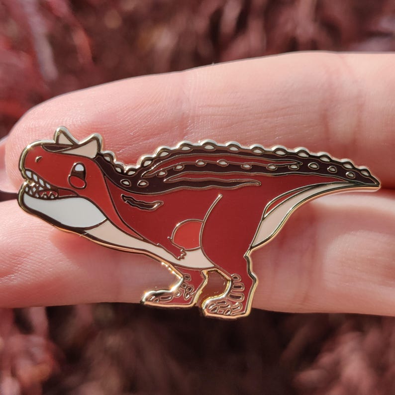 Cute Dinosaur Carnotaurus Enamel Pin - Etsy