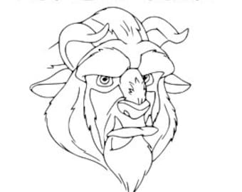 Beast outline | Etsy