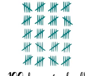 Tally Marks Svg | Etsy