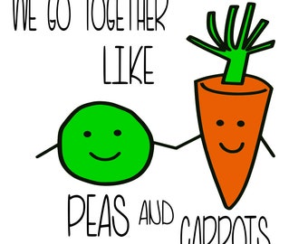 Peas and Carrots - Etsy