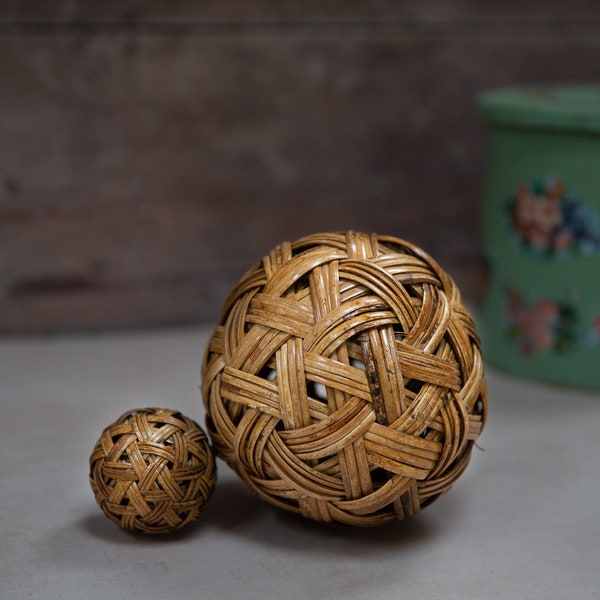 Rattan Balls - Etsy