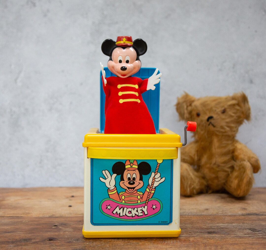 Mattel Pop up Mickey Mouse. Jack in the Box. Turn Wind Handle. Toddler ...
