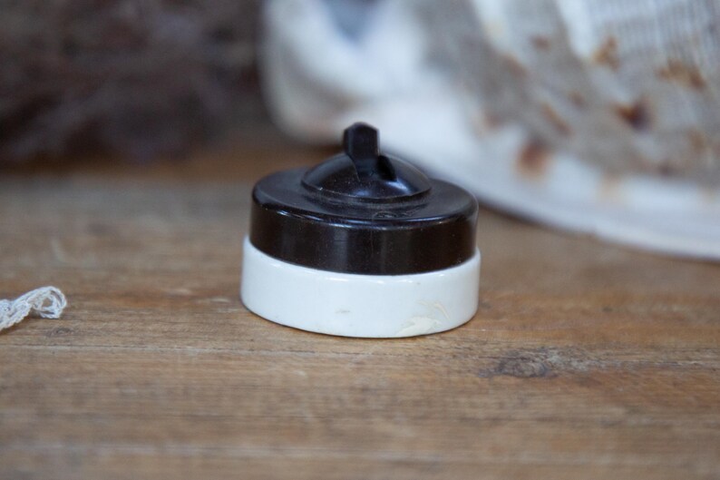 Bakelite Toggle Light Switch: 1920s Antique Electrical Fitting; 2 ...