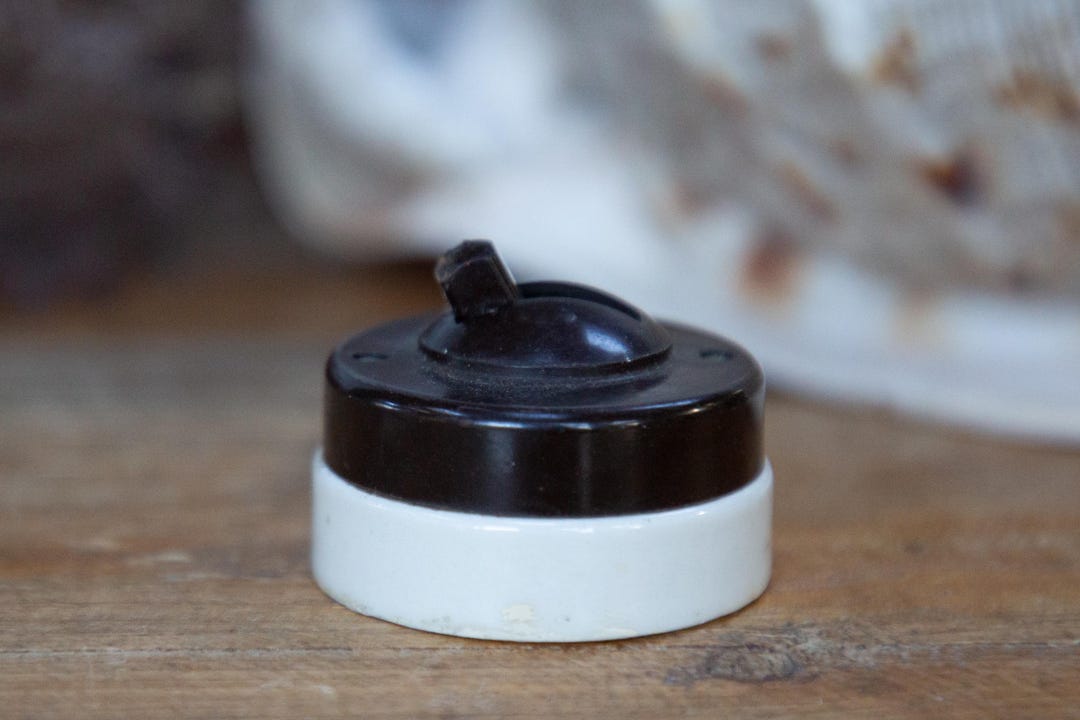 Bakelite Toggle Light Switch: 1920s Antique Electrical Fitting; 2 ...