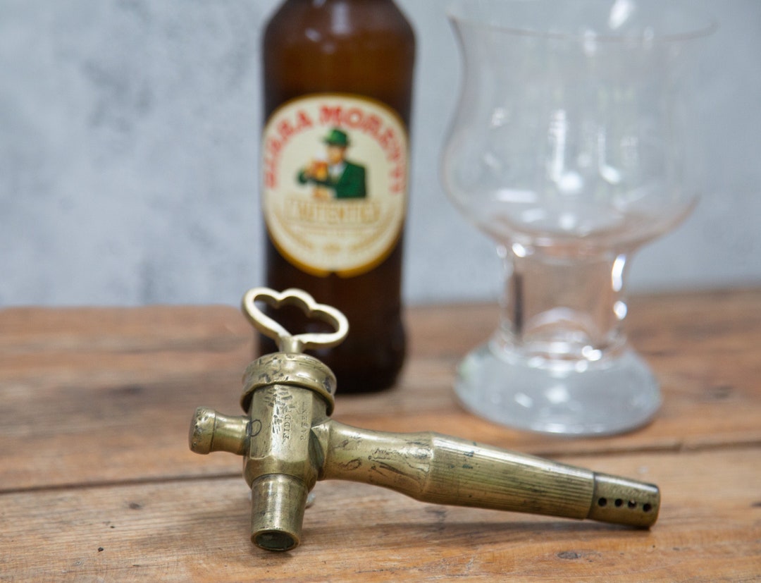 Victorian Brass Beer Tap With Original Key. Fiddian. Gravity Fed Cask ...