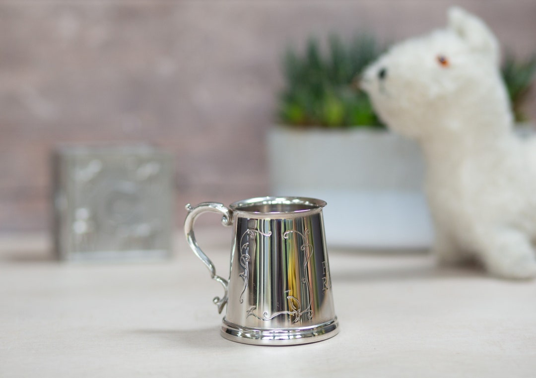 Peter Rabbit Silver Plated Mug. Beatrix Potter. Handcrafted. Child's ...