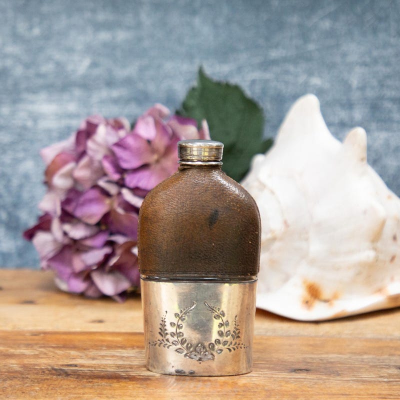Antique Victorian Hip Flask - Etsy UK