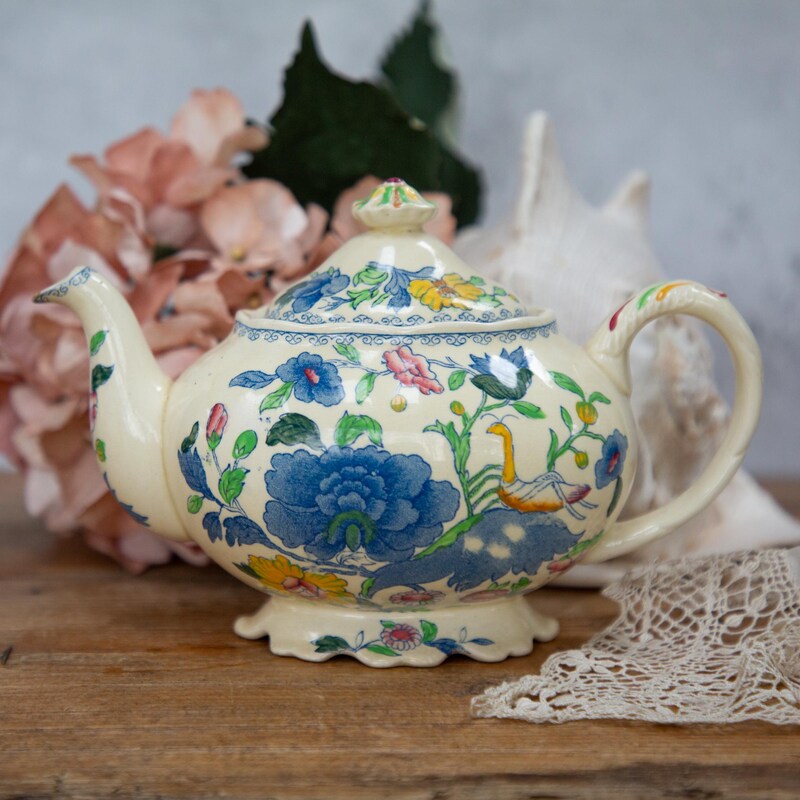 Masons Teapot - Etsy